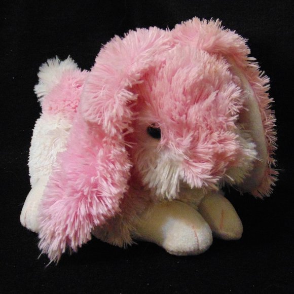 Walmart | Toys | Walmart Plush Bunny Rabbit Pink White Stuffed Animal Soft Fluffy Nice | Poshmark